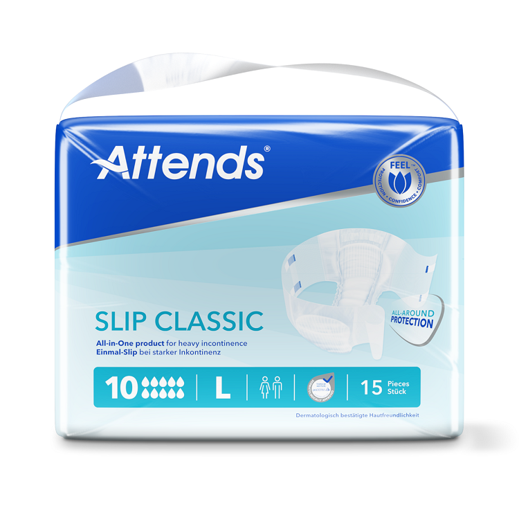 Attends Slip Classic 10 L | voordelig, discreet en snel in huis.