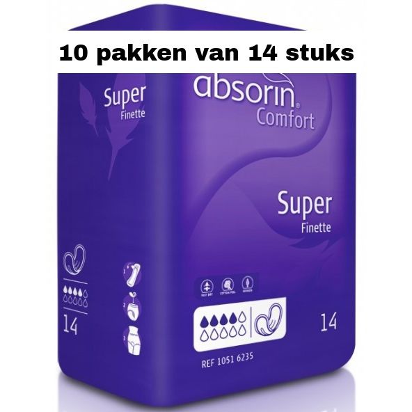 Inleggers van Tena, Depend, Absorin, Attends en Abena